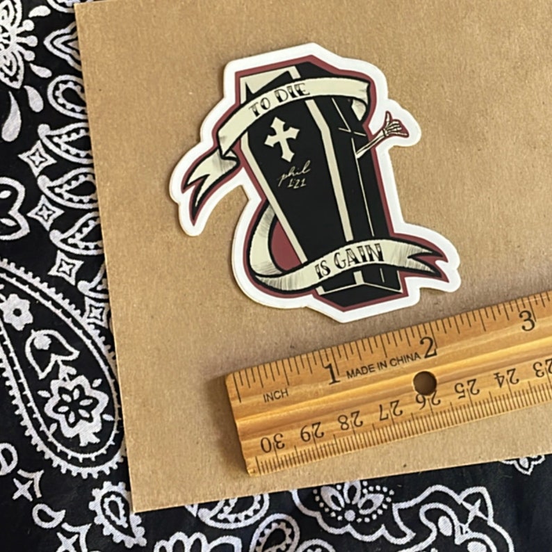 To Die is Gain Gothic Christian Sticker - Etsy