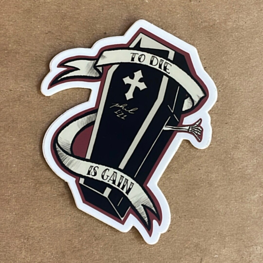 To Die is Gain Gothic Christian Sticker - Etsy