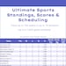 Sports League Standings & Schedule Template, Automated Google Sheets ...