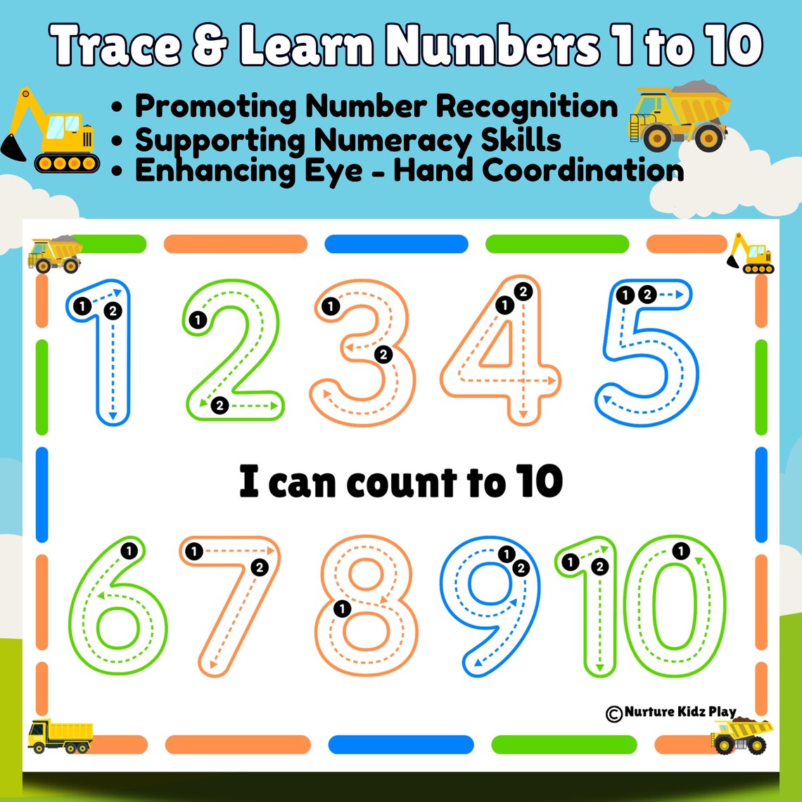 Early Learning Busy Mats Printable, Numbers, Alphabet, Print, Fine ...
