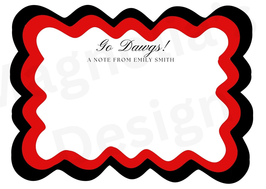 Georgia Bulldogs Thank You and Stationary Cards SEC UGA Cards - Etsy