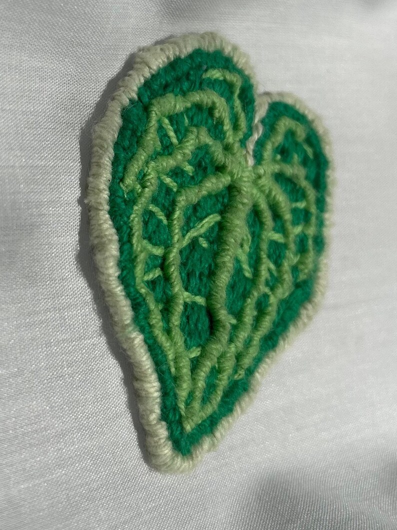 Green Crystal Anthurium Leaf Patch - Etsy