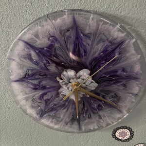 Resin 3D Flower Shaped Clock - Etsy