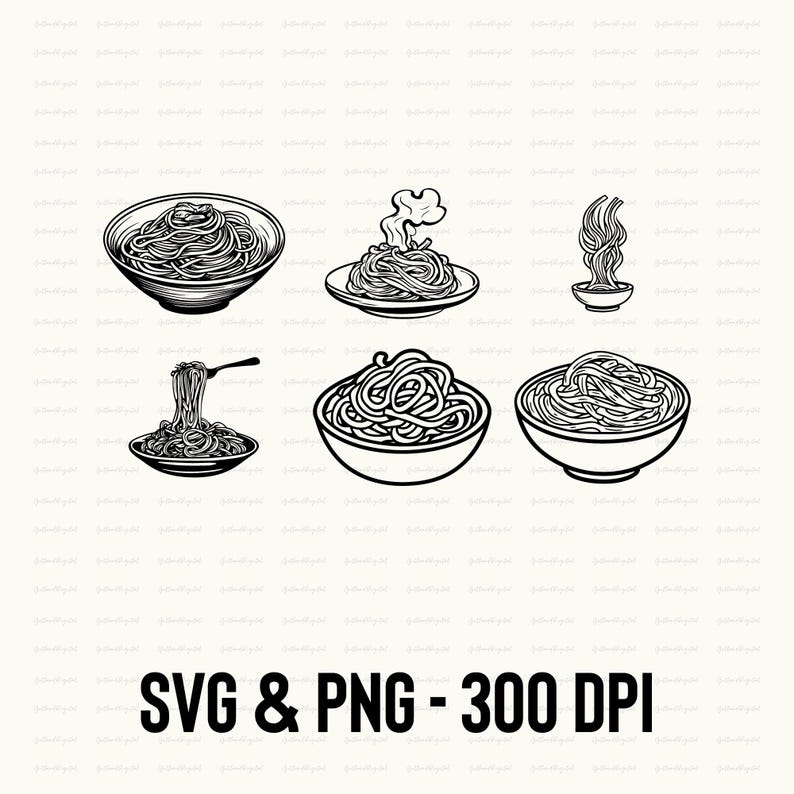 Spaghetti Svg Png Bundle, Spaghetti Clipart, Spaghetti Silhouette ...