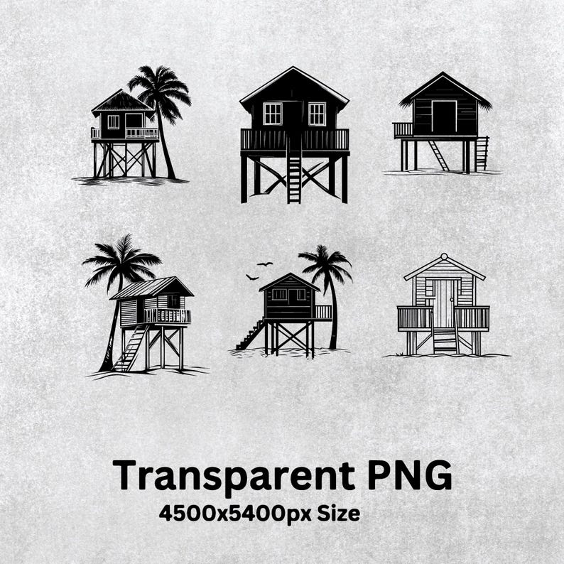 Beach Hut Svg Bundle, Beach Hut Silhouette, Beach Hut Clipart, Beach ...