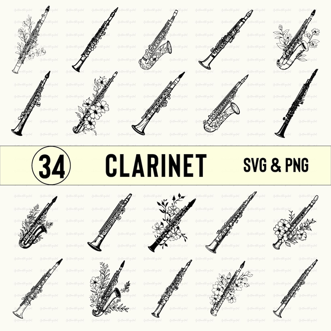Clarinet Svg Png Clarinet , Clarinet Clipart, Clarinet Silhouette ...