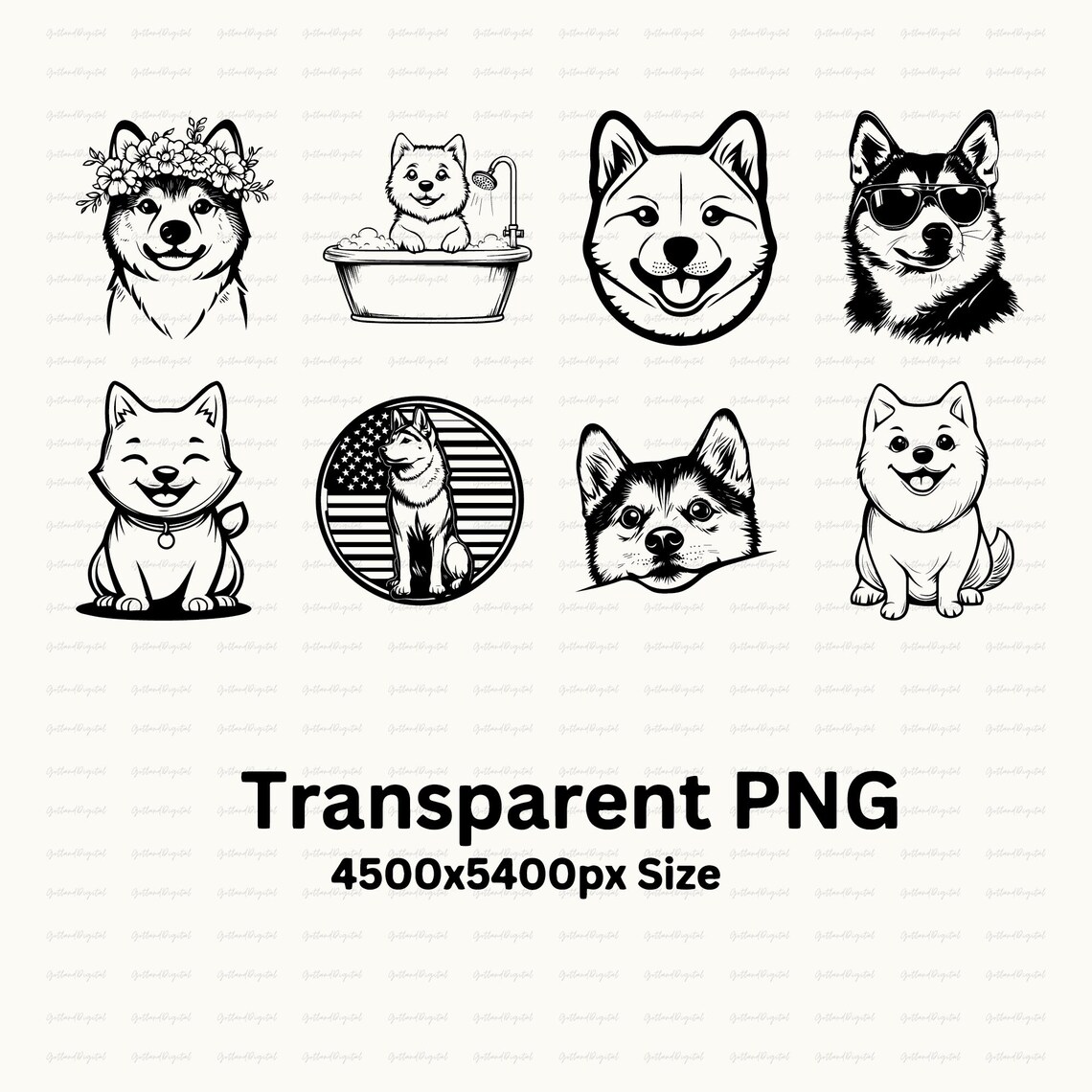 Shiba Inu Dog Svg Bundle, Shiba Inu Dog Silhouette, Shiba Inu Dog ...