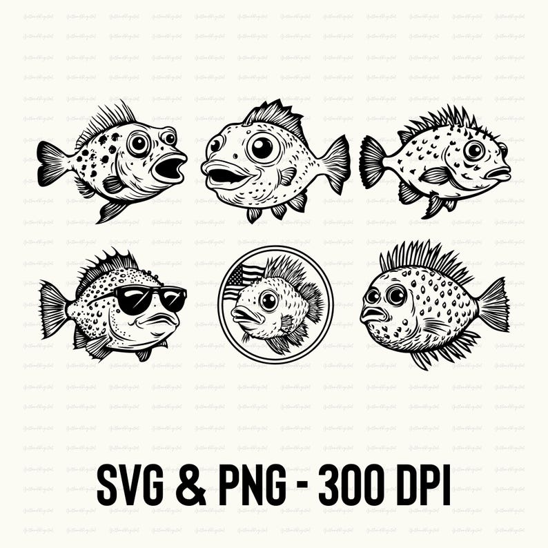 Pufferfish Vector Art: SVG, PNG Clipart Bundle - Etsy