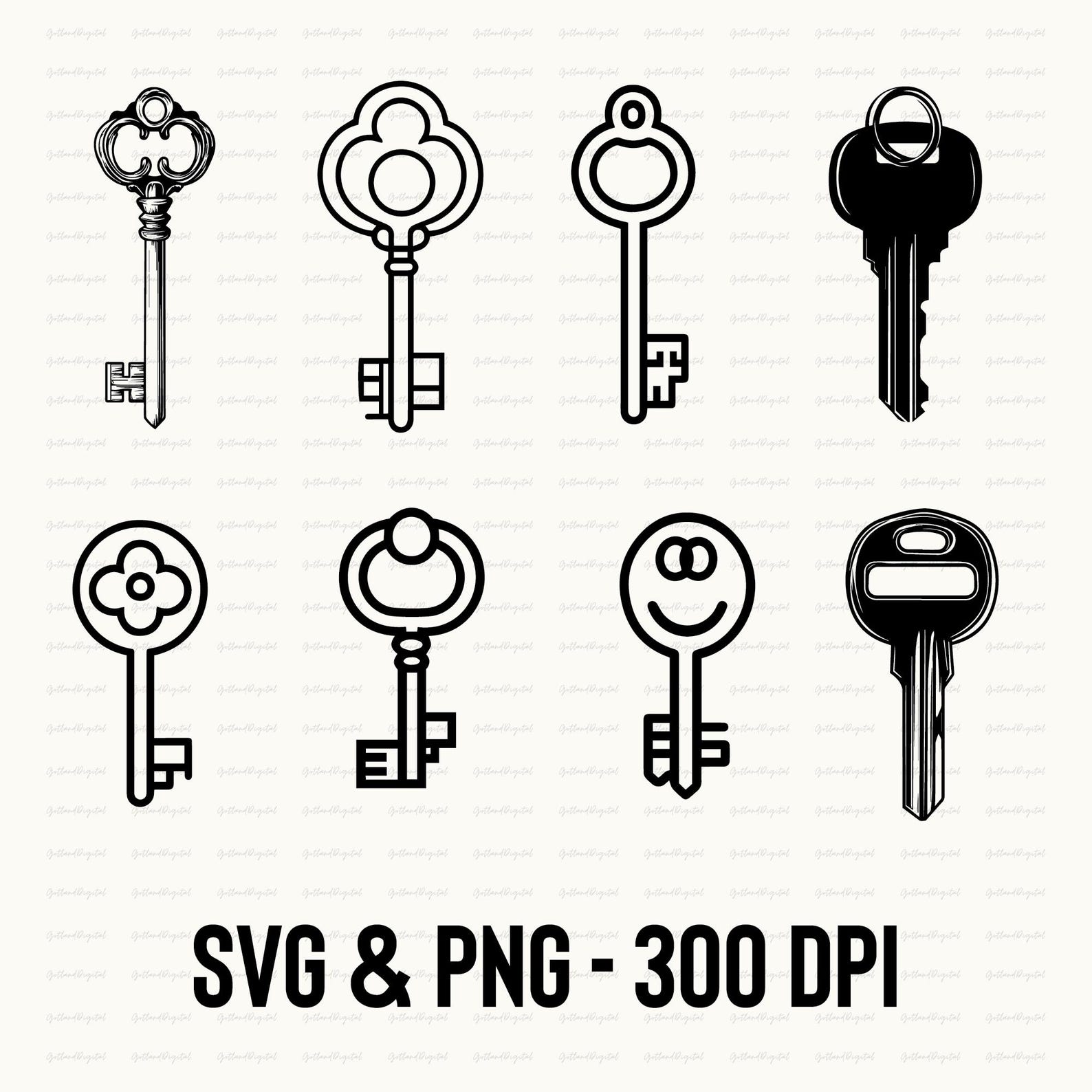 Keys Svg Bundle, Keys Silhouette, Keys Clipart, Keys Decal, Keys Gifts ...