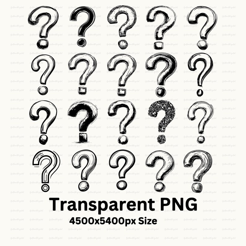 Question Mark Svg Bundle, Question Mark Silhouette, Question Mark ...