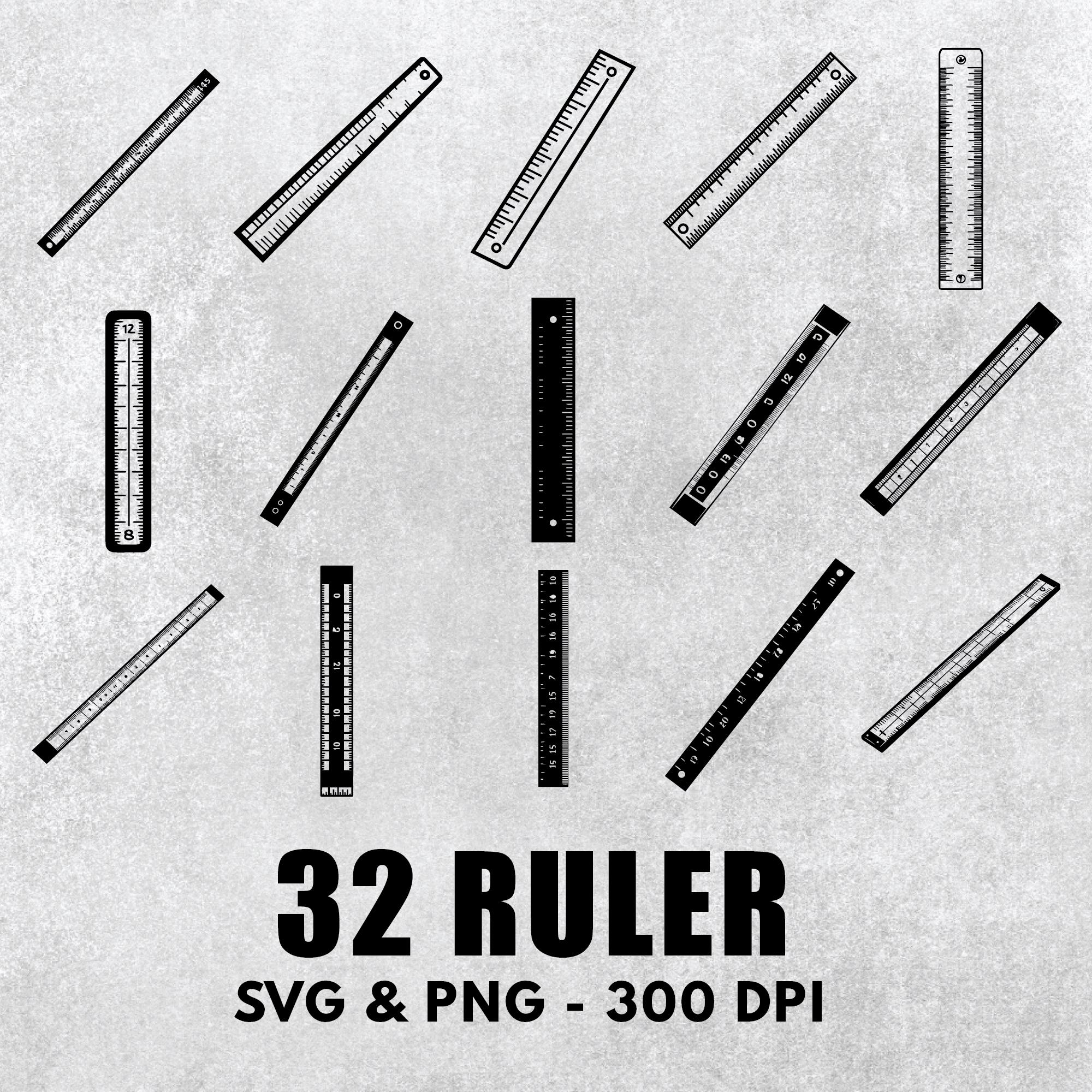 Ruler SVG Bundle: Clipart, Vector, Decal (PNG, Cricut) - Etsy