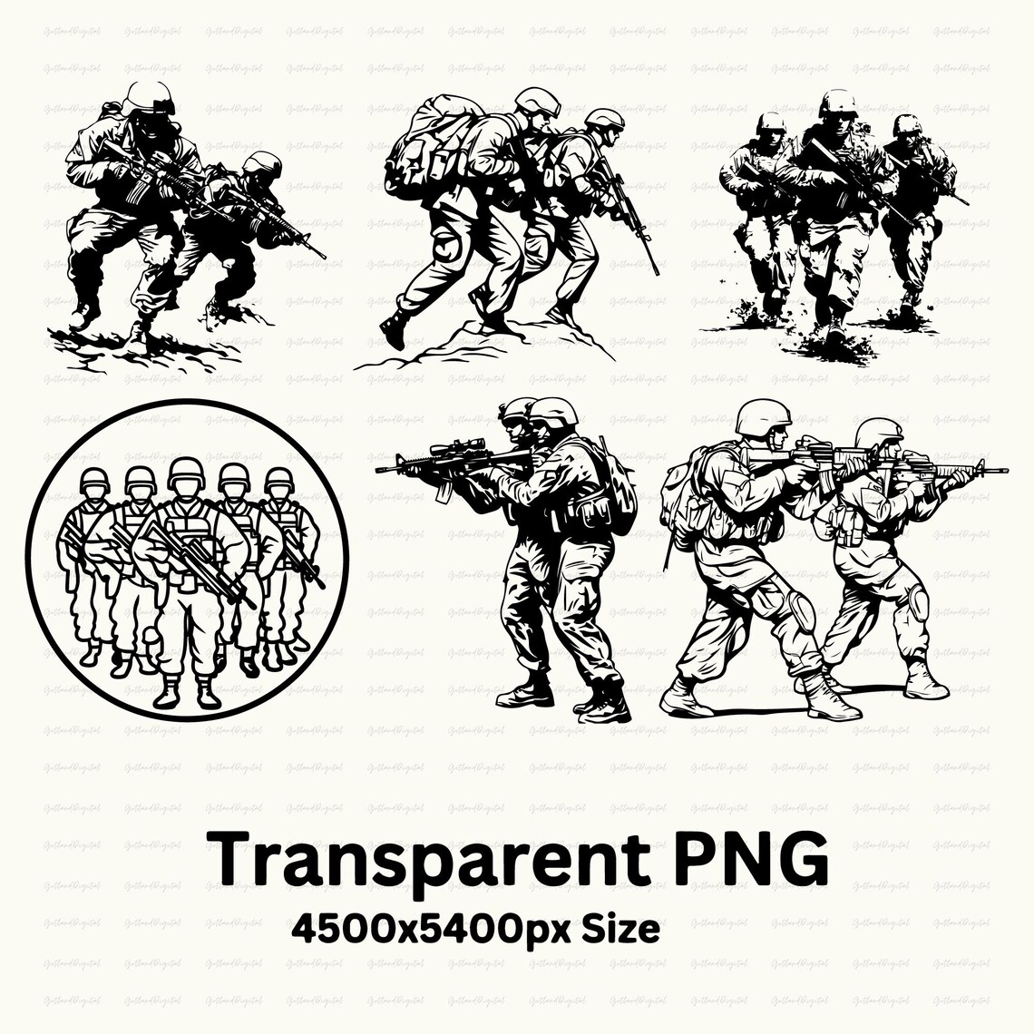 Marines SVG PNG Clipart: Silhouette Vector Art - Etsy