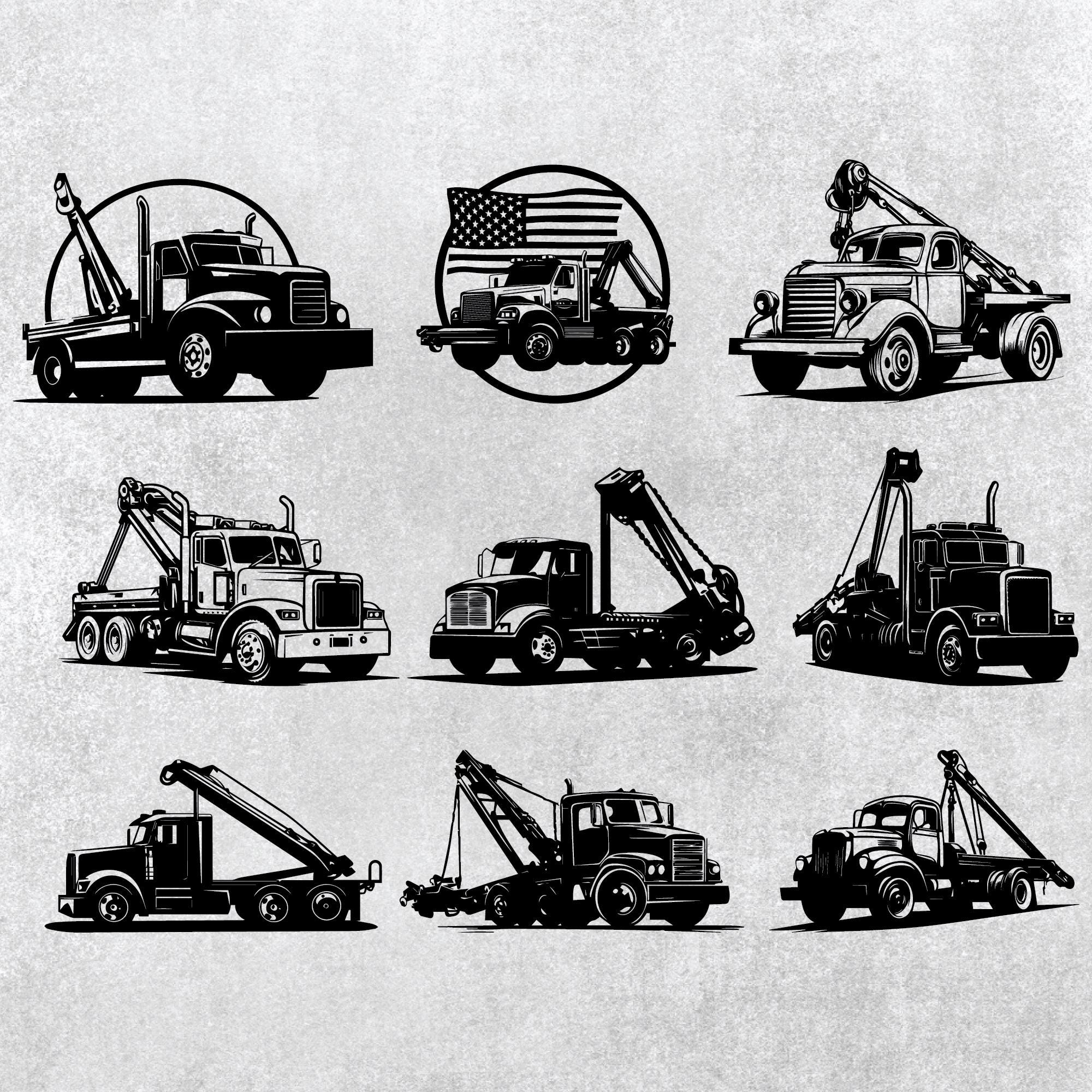 Tow Truck Svg Png, Tow Truck Clipart, Tow Truck Silhouette, Tow Truck ...