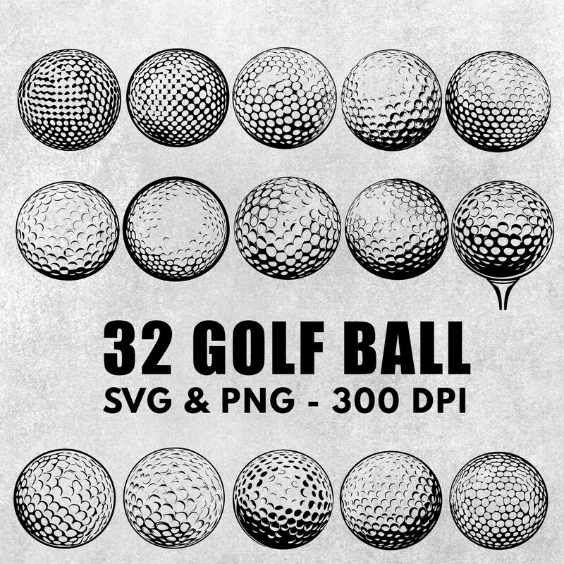 Golf Ball Svg - Etsy