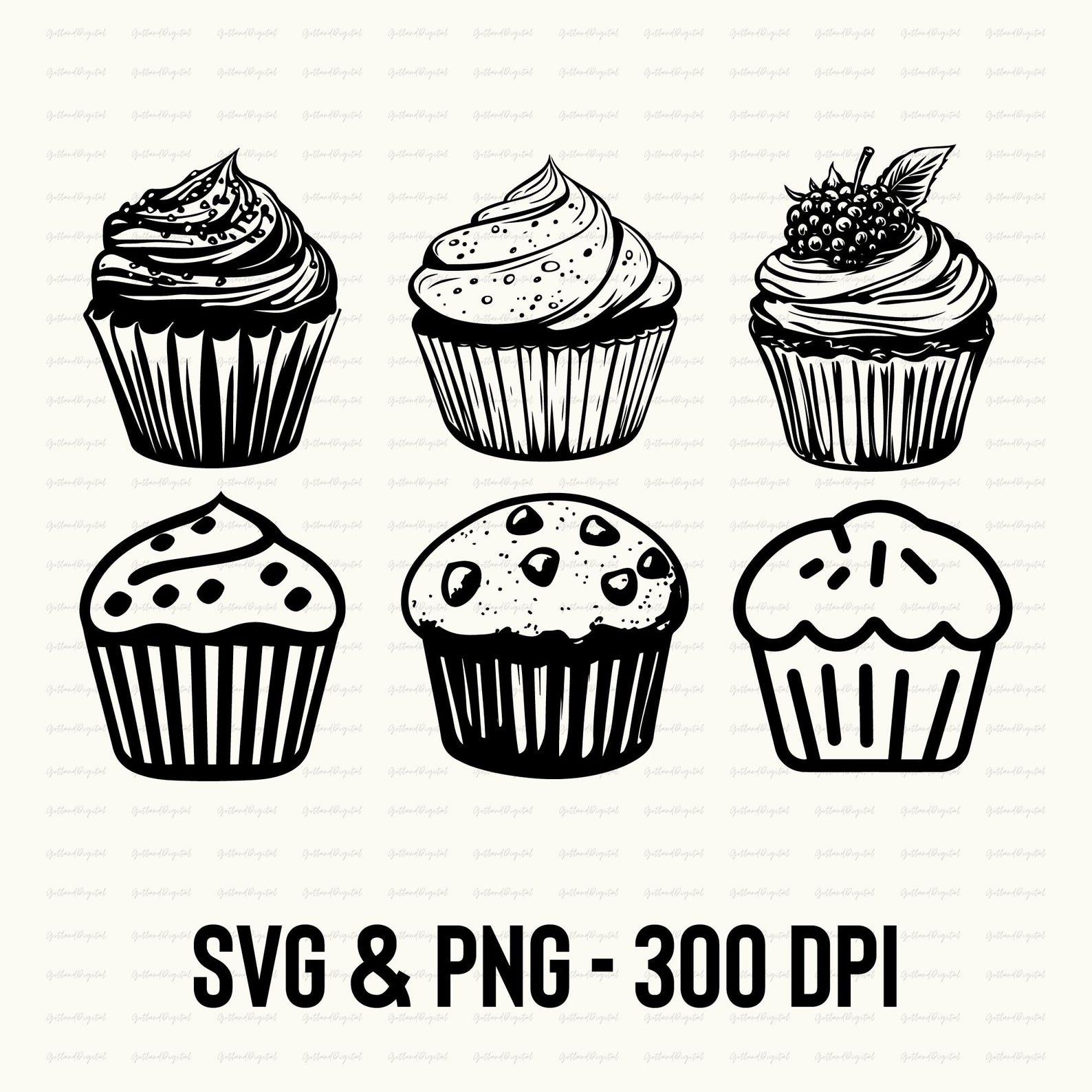 Muffin Svg Png, Muffin Clipart, Muffin Silhouette, Muffin Vector ...
