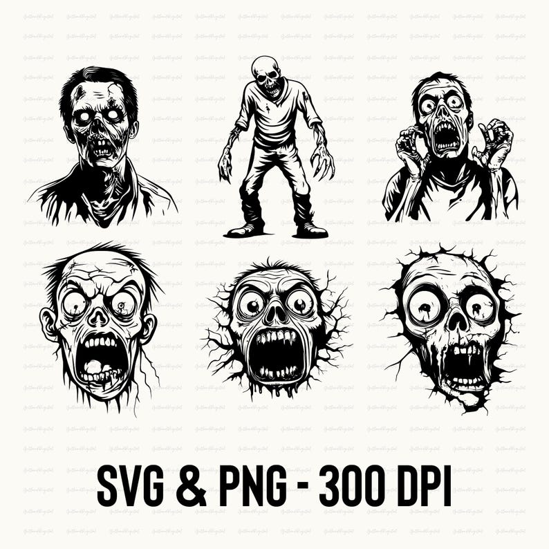 Zombie SVG PNG, Zombie Clipart, Zombie Silhouette, Zombie Vector ...
