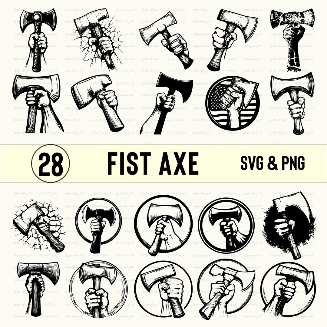 Fist Axe Svg Png, Fist Axe Clipart, Fist Axe Silhouette, Fist Axe ...
