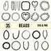 Beads SVG Bundle: Jewelry Design Clipart (PNG, Vector) - Etsy