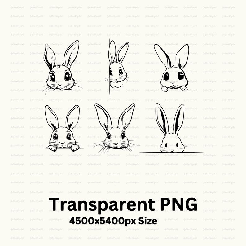 Peeking Bunny Svg Png, Peeking Bunny Clipart, Peeking Bunny Silhouette ...