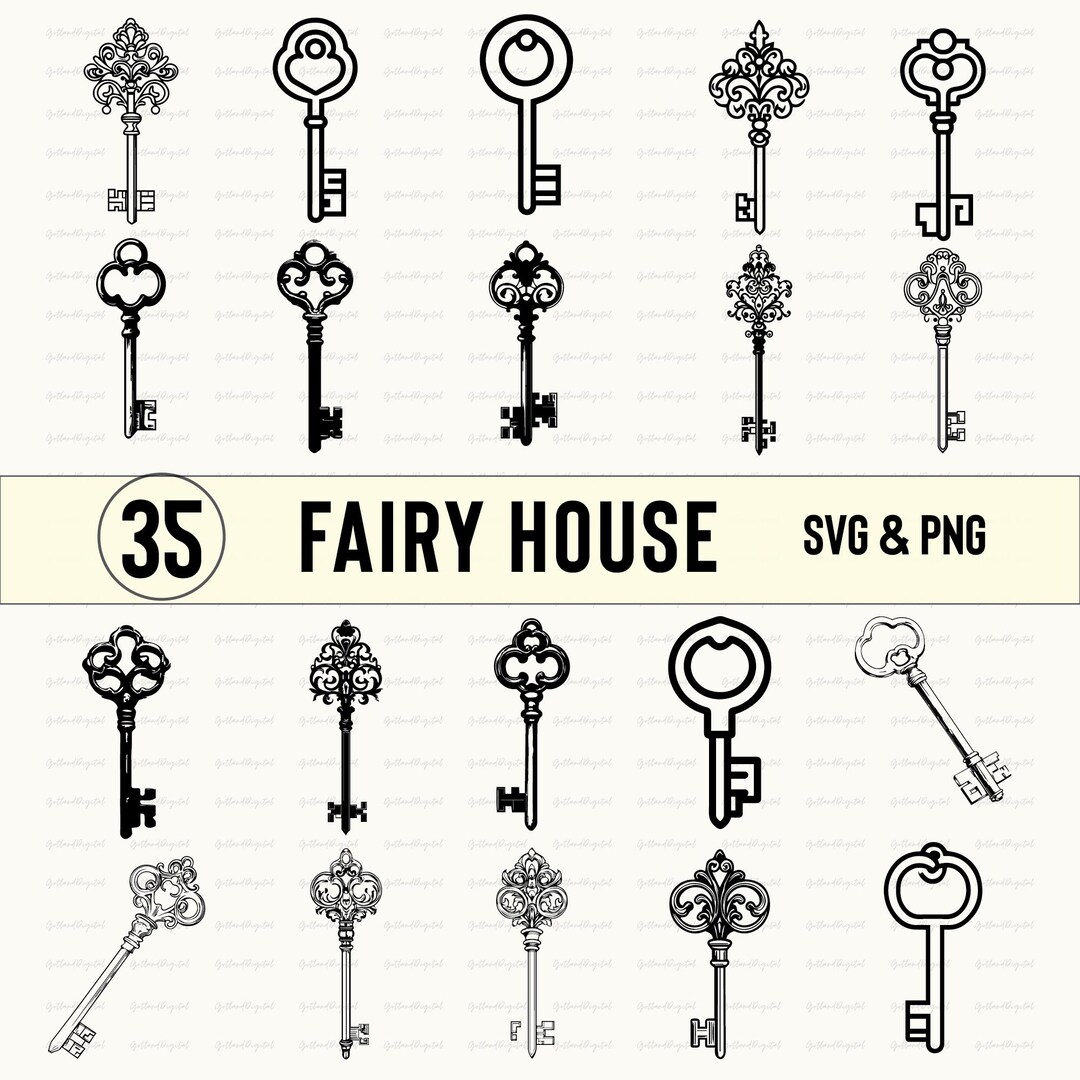 Keys Svg Bundle, Keys Silhouette, Keys Clipart, Keys Decal, Keys Gifts ...