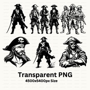 Pirates SVG PNG Bundle, Pirates Clipart, Pirates Silhouette, Pirates ...