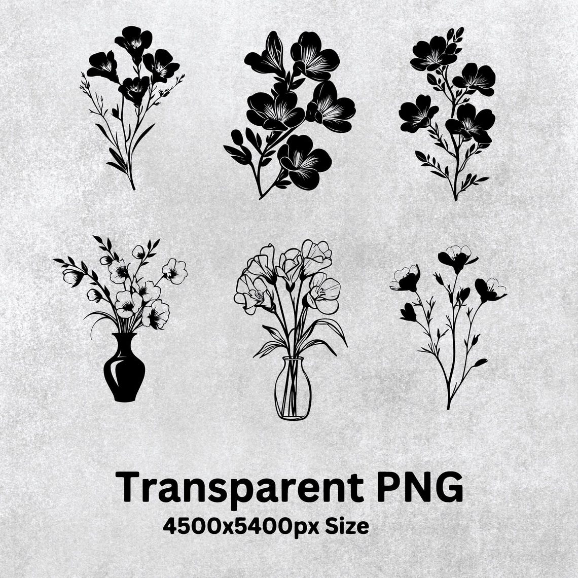 Freesia Svg Bundle, Freesia Svg Vector Set, Freesia Clipart, Freesia ...