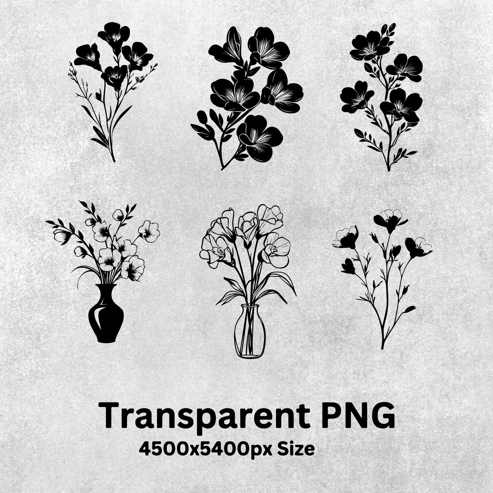 Freesia Svg Bundle, Freesia Svg Vector Set, Freesia Clipart, Freesia ...