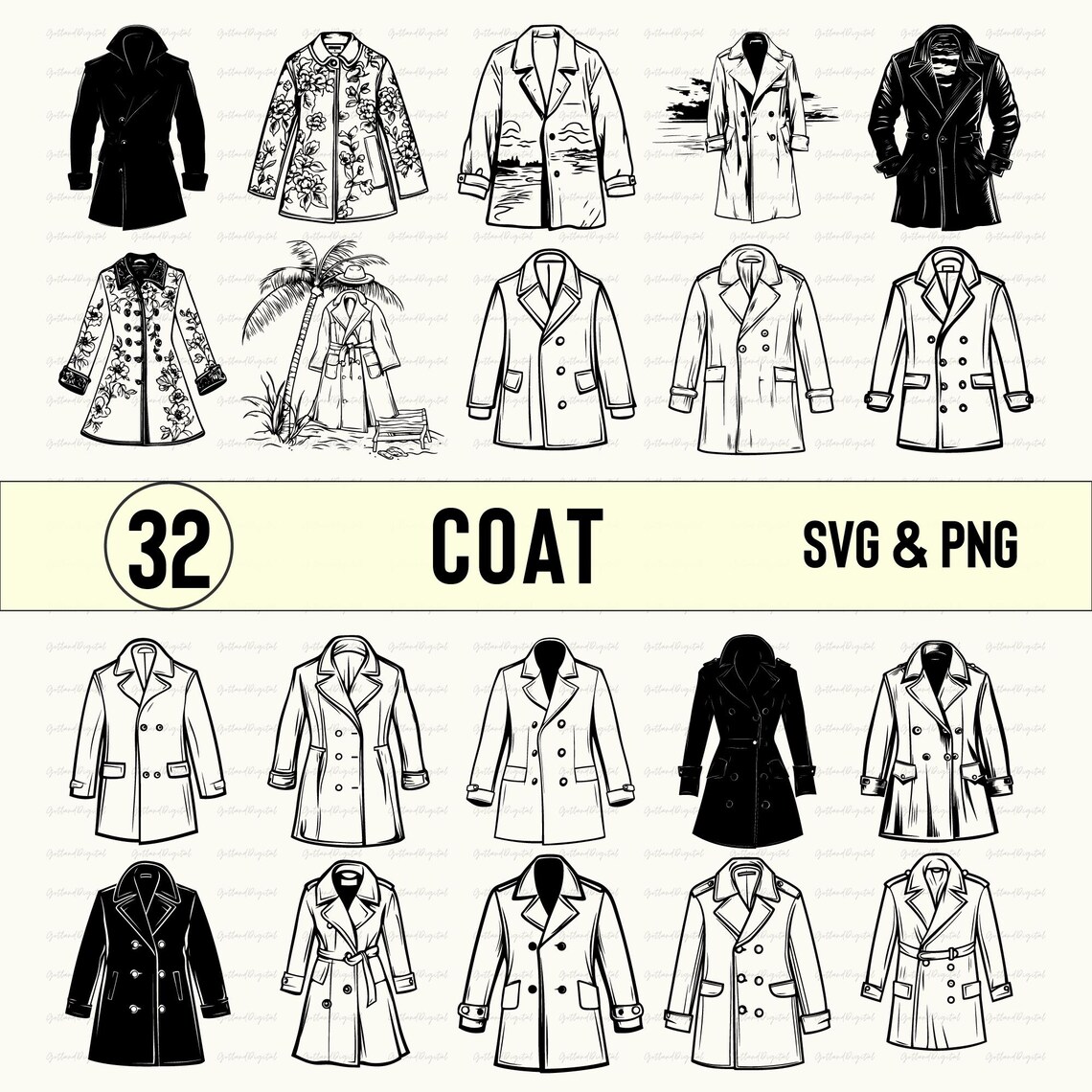 Coat Svg Png, Coat Silhouette, Coat Clipart, Coat Vector, Coat Cut File ...