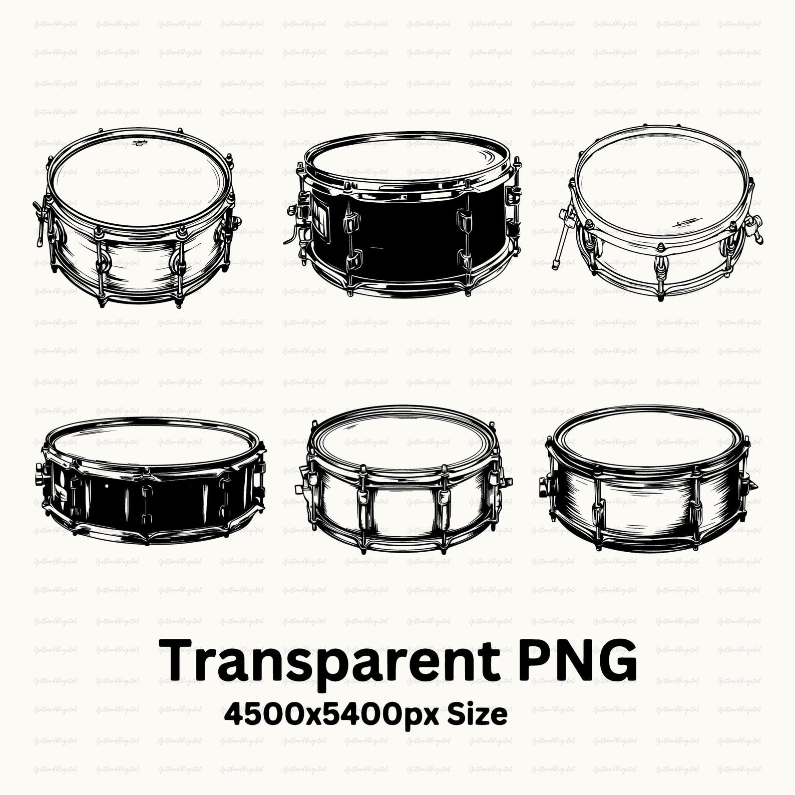 Snare Drum Svg Bundle, Snare Drum Silhouette, Snare Drum Clipart, Snare ...