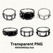 Snare Drum SVG Bundle: Silhouette Clipart Vector Decal (PNG) - Etsy