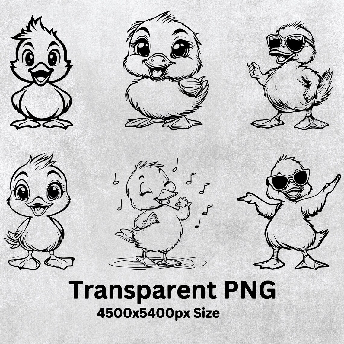 Cute Duck Svg Bundle, Cute Duck Vector Set, Cute Duck Clipart, Cute ...