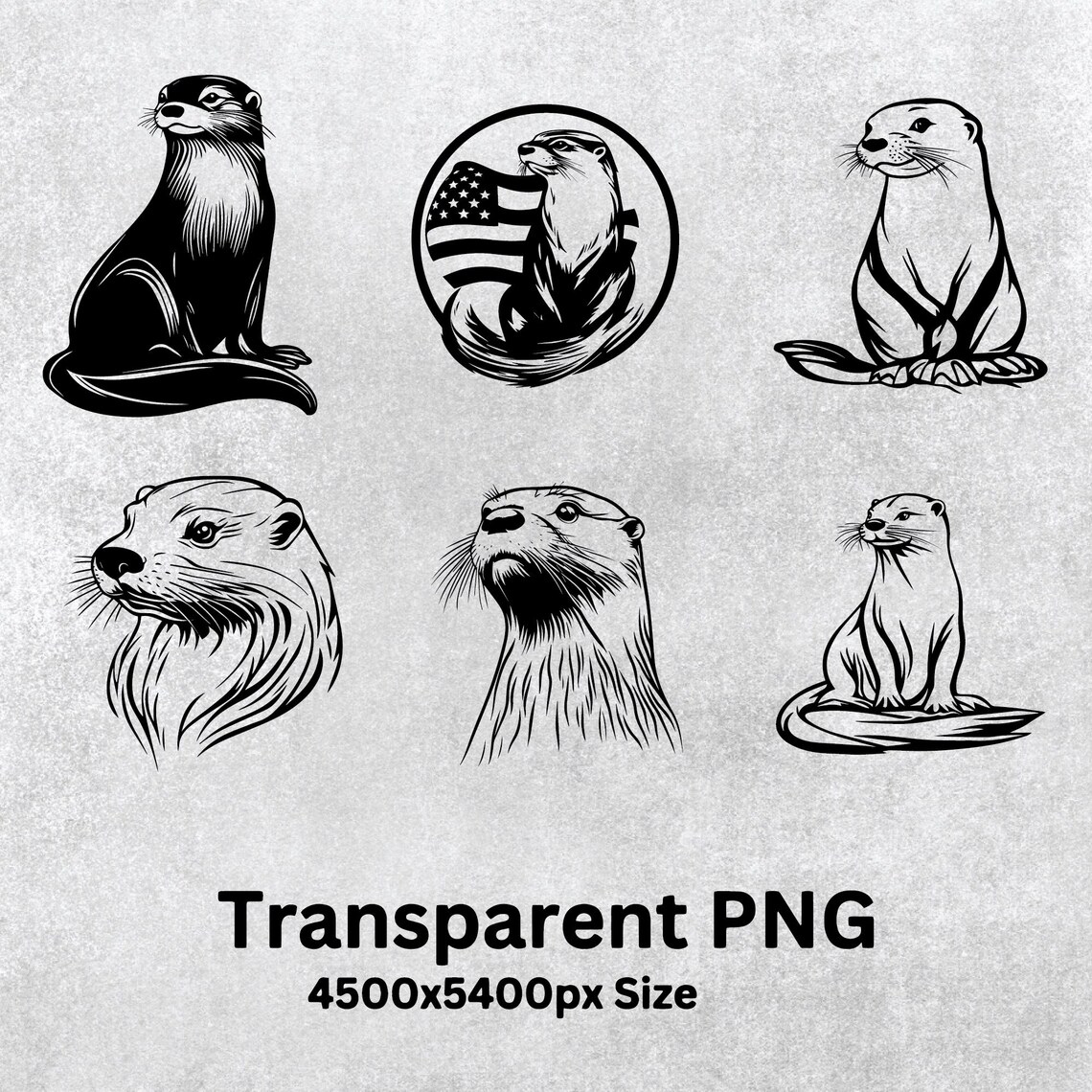 Otter Svg Bundle, Otter Silhouette, Otter Clipart, Otter Vector, Otter ...