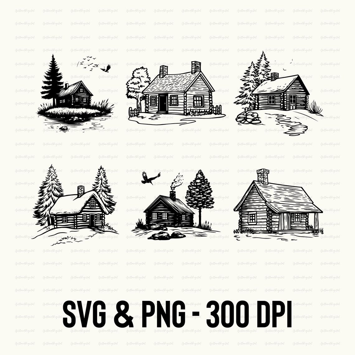 Rustic Cabin Svg Png, Rustic Cabin Clipart, Rustic Cabin Silhouette ...