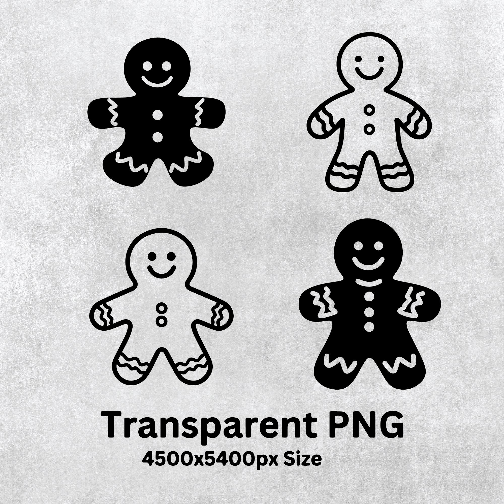 Gingerbread Svg Bundle, Gingerbread Silhouette, Gingerbread Clipart ...