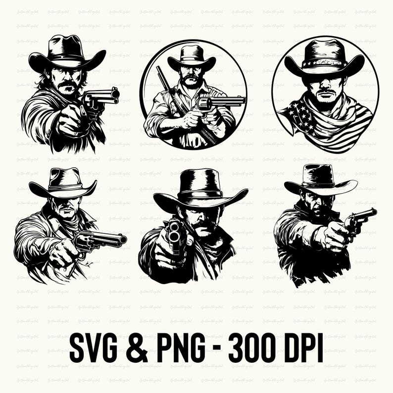 Outlaw Svg Png, Outlaw Clipart, Outlaw Silhouette, Outlaw Vector ...