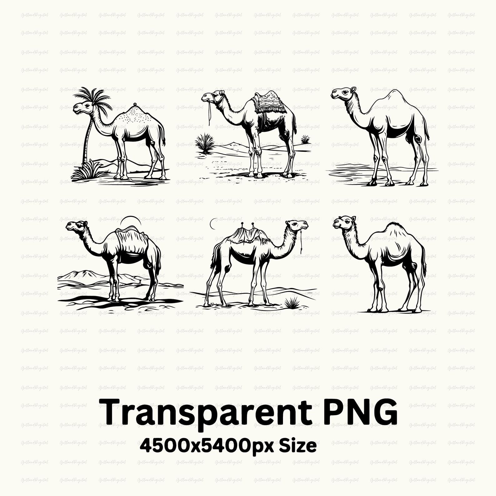 Camel Svg PNG Bundle, Camel Silhouette, Camel Clipart, Camel Vector Art, Camel Decal, Camel Cut ...