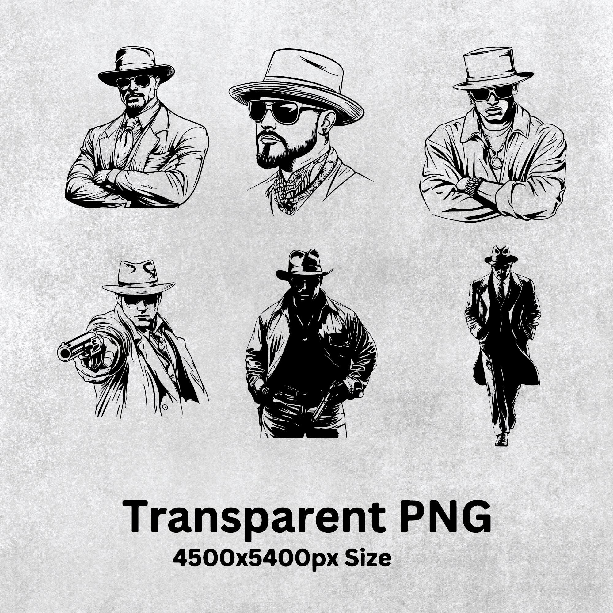 Gangster Svg Bundle, Gangster Svg Vector Set, Gangster Clipart ...