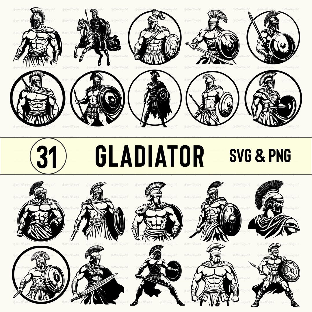 Gladiator Svg Png, Gladiator Clipart, Gladiator Silhouette, Gladiator ...