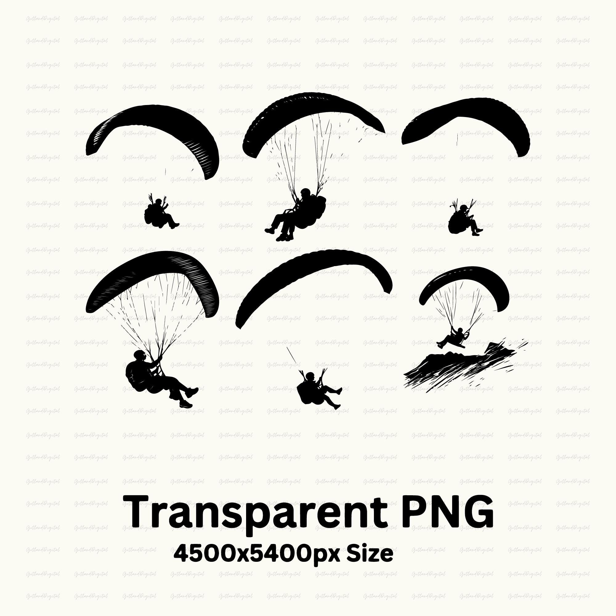 Paragliding Svg Png, Paragliding Clipart, Paragliding Silhouette ...