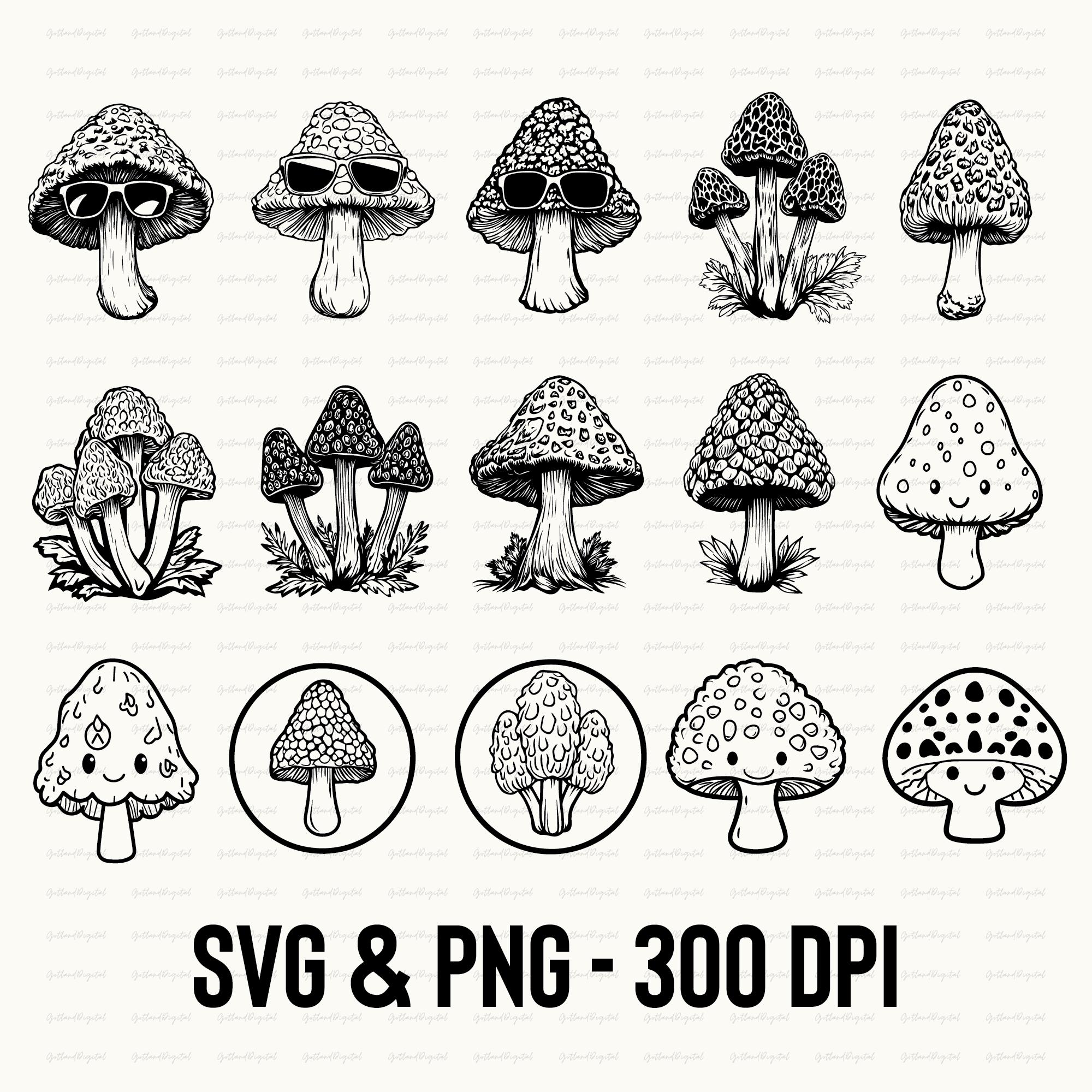 Morel Mushroom Svg Png, Morel Mushroom Clipart, Morel Mushroom ...