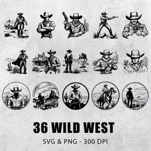 Wild West Svg Png, Wild West Clipart, Wild West Silhouette, Wild West ...