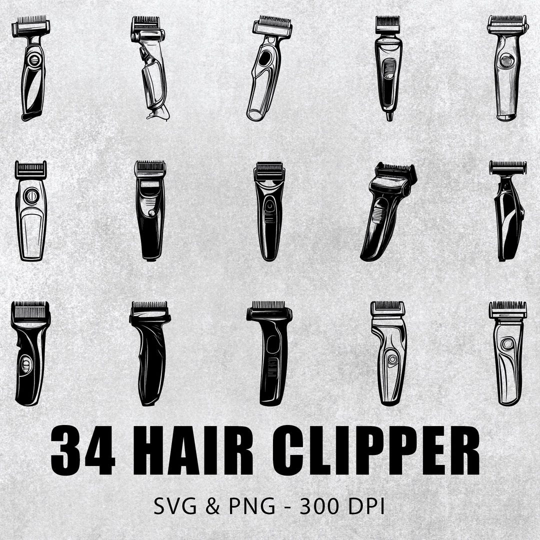 Hair Clipper Svg Png Bundle, Hair Clipper Silhouette, Hair Clipper ...