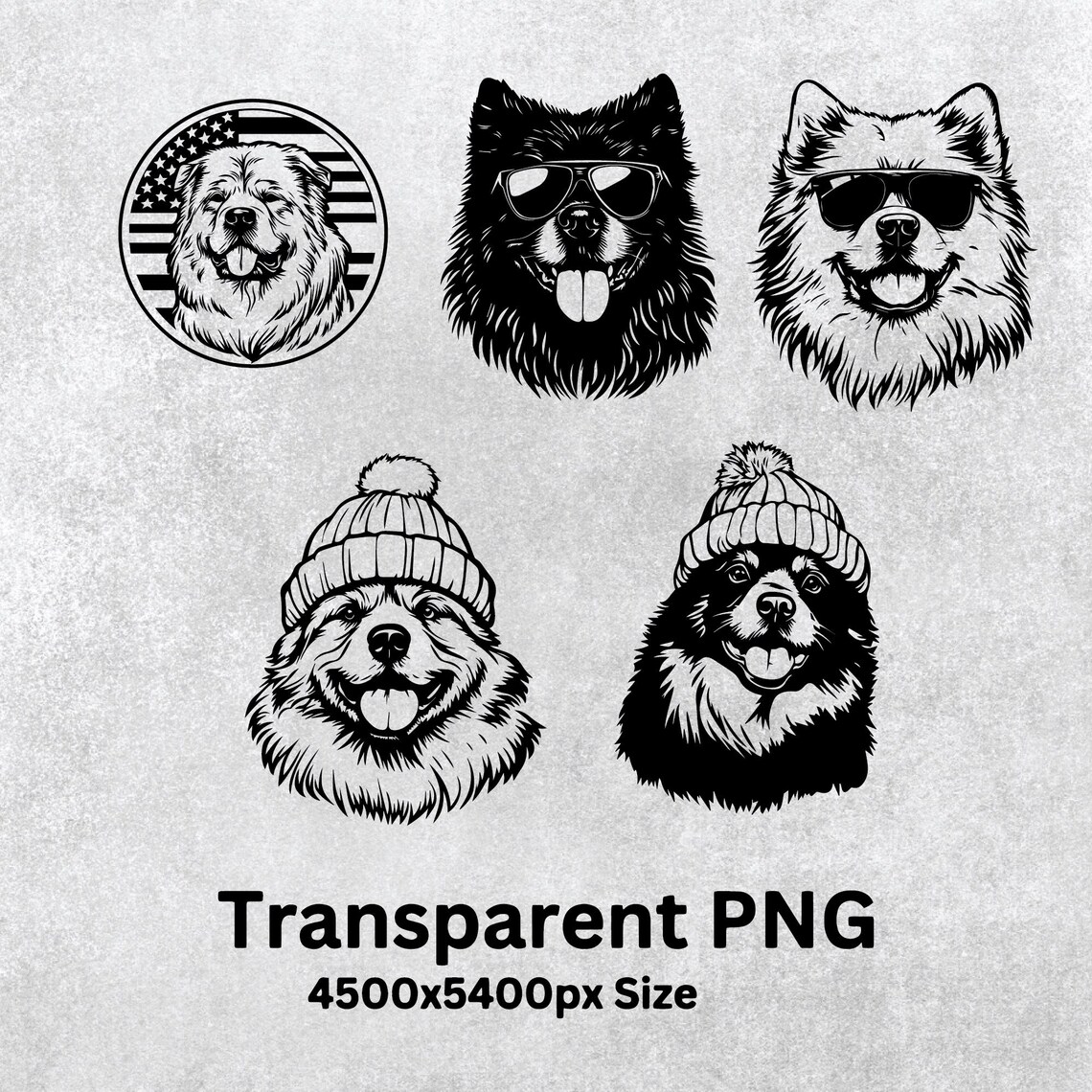 Chow Chow SVG Bundle: Vector Clipart, Decal, Logo (PNG) - Etsy