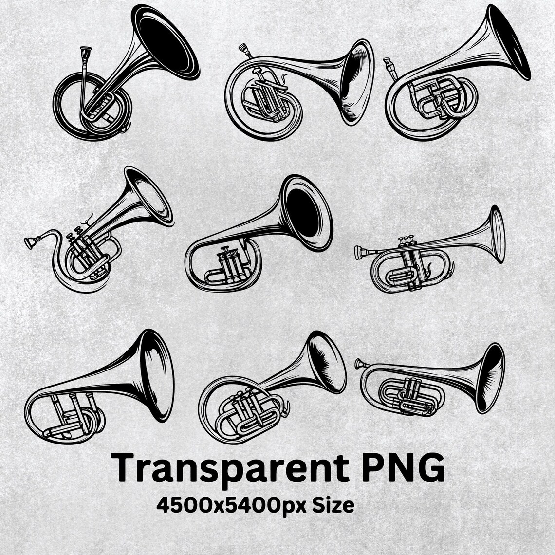 Hunting Horn Svg Bundle, Hunting Horn Svg Vector Set, Hunting Horn ...