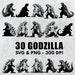 Godzilla Silhouette SVG Bundle: Vector Clipart, Cricut Cut File (PNG ...