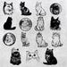 Asian Semi Longhair Cat SVG Bundle: Silhouette Clipart Decal (PNG) - Etsy