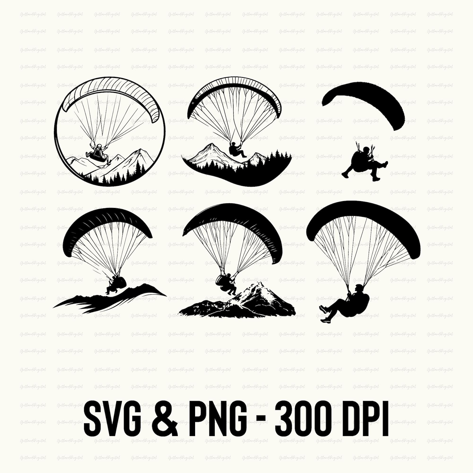 Paragliding Svg Png, Paragliding Clipart, Paragliding Silhouette ...