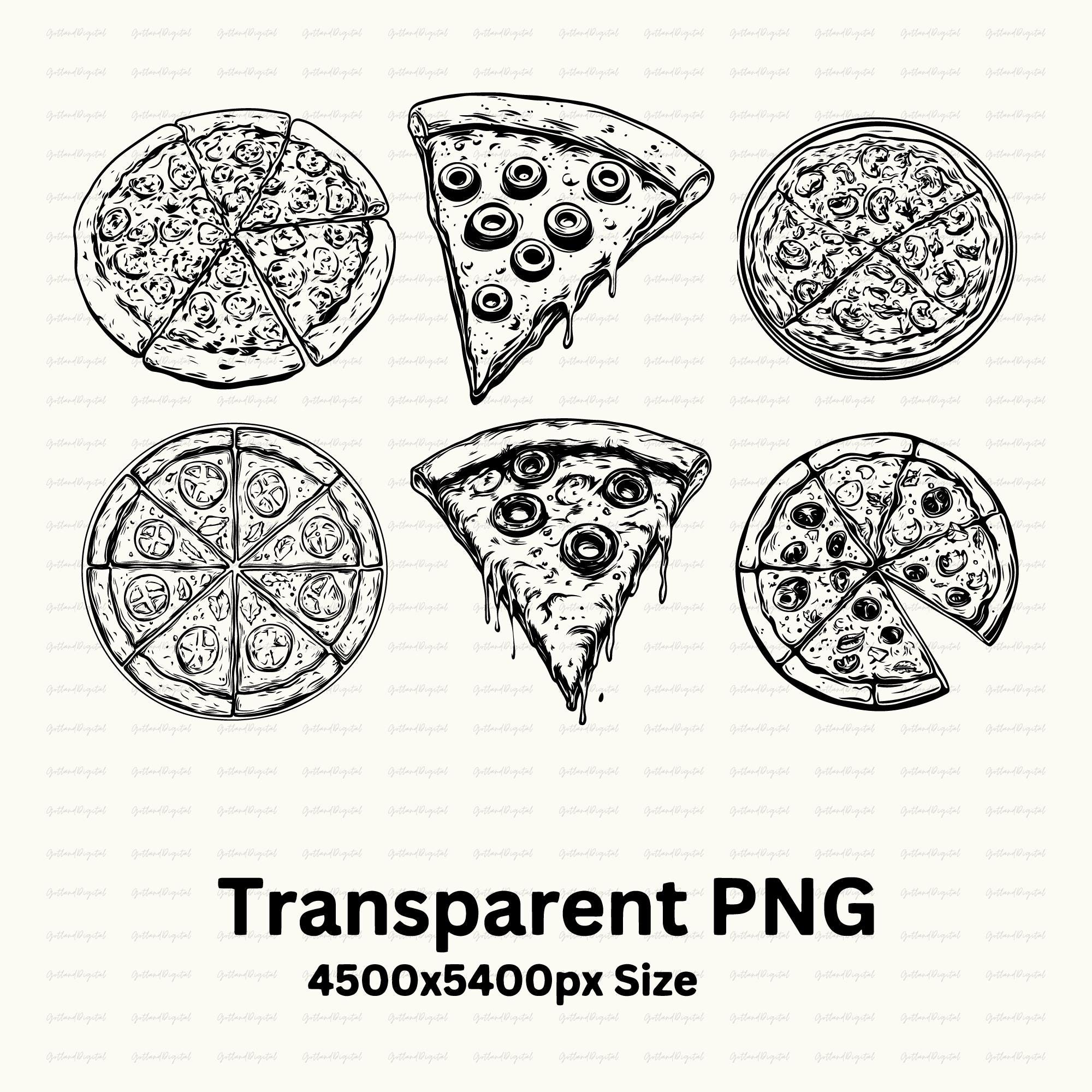 Pizza SVG PNG Bundle, Pizza Clipart, Pizza Silhouette, Pizza Vector ...