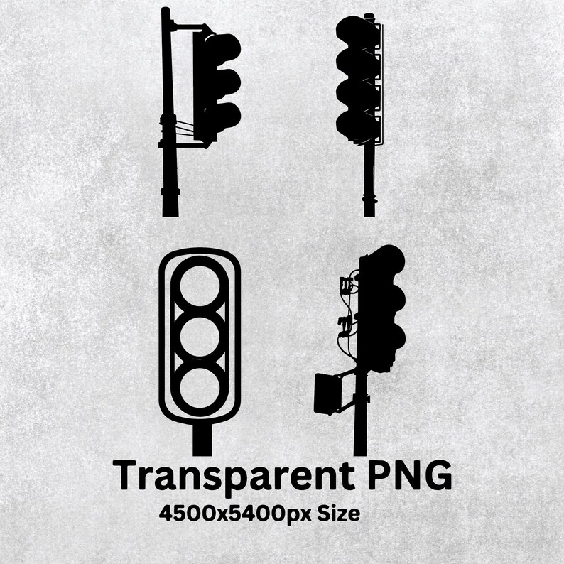 Traffic Light Svg Bundle, Traffic Light Silhouette Set, Traffic Light ...