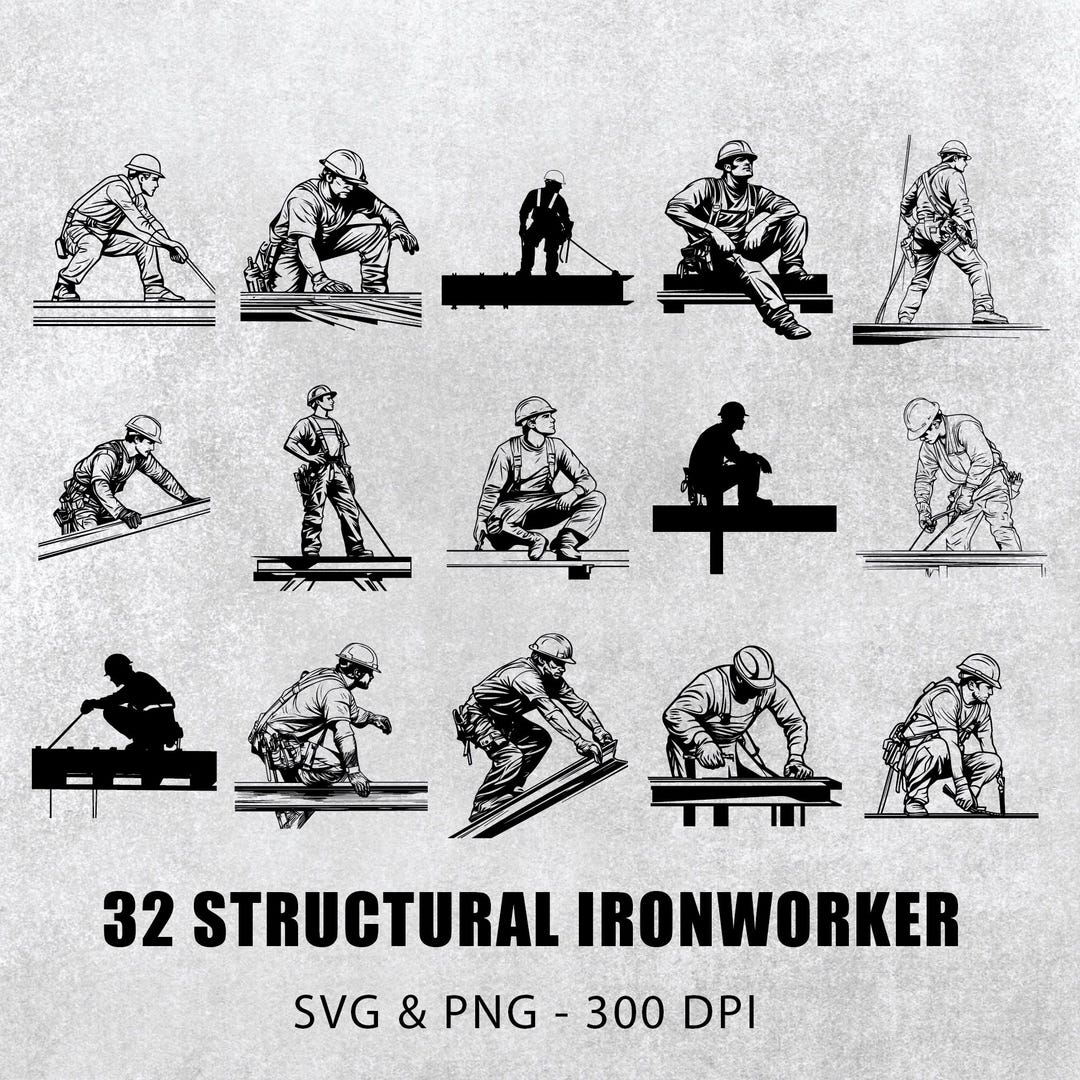 Structural Ironworker Svg Bundle, Structural Ironworker Vector Set ...